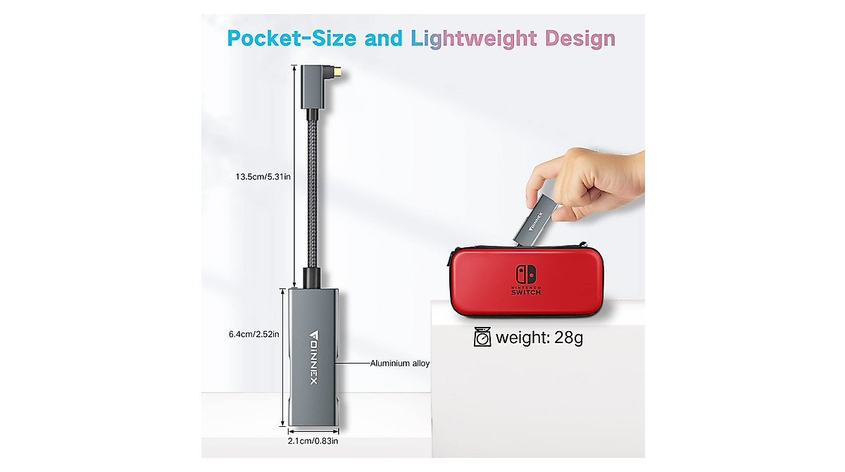 USB C HDMI Adapter for Nintendo Switch and Samsung DeX - 4K@60Hz