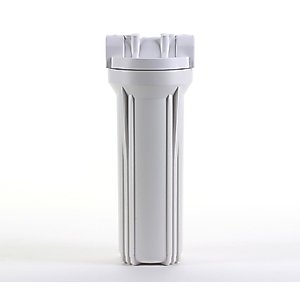 Hydronix HF3-10WHWH34, 10" White Housing with White Rib Cap for RO & Filtration Systems, 3/4" Ports
