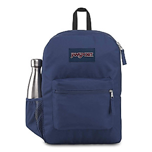 Jansport | Cross Town Backpack (Navy Blue- One Size)
