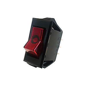 OCS Parts Bunn 12920.0000 Red Lighted On/Off Switch | Replacement On/Off 125V Rocker Switch for Home and Commercial Bunn Coffee Brewers and Warmers