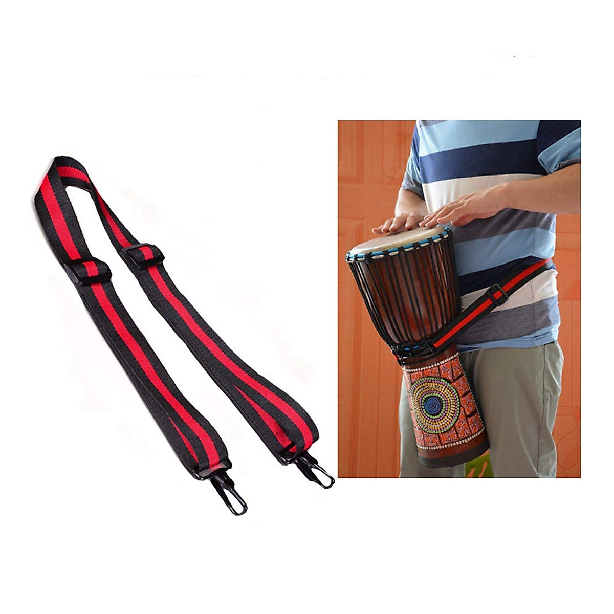 Djembe Waist Strap African Hand Drum Belt/Percussion Instruments Belt/Shoulder Strap/for Djembe Percussion Instruments Snare Drum Accessories