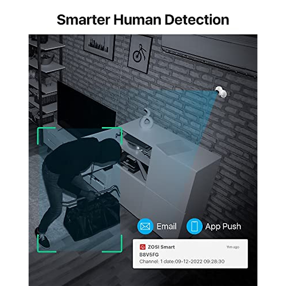 ZOSI C611 2K WiFi Indoor Home Security Camera for Baby Monitor/Nanny/Pet Cam with Phone app,Night Vision,2-Way Audio,Motion Detection,Cloud & SD Card Storage,Works with Alexa,24/7 Surveillance