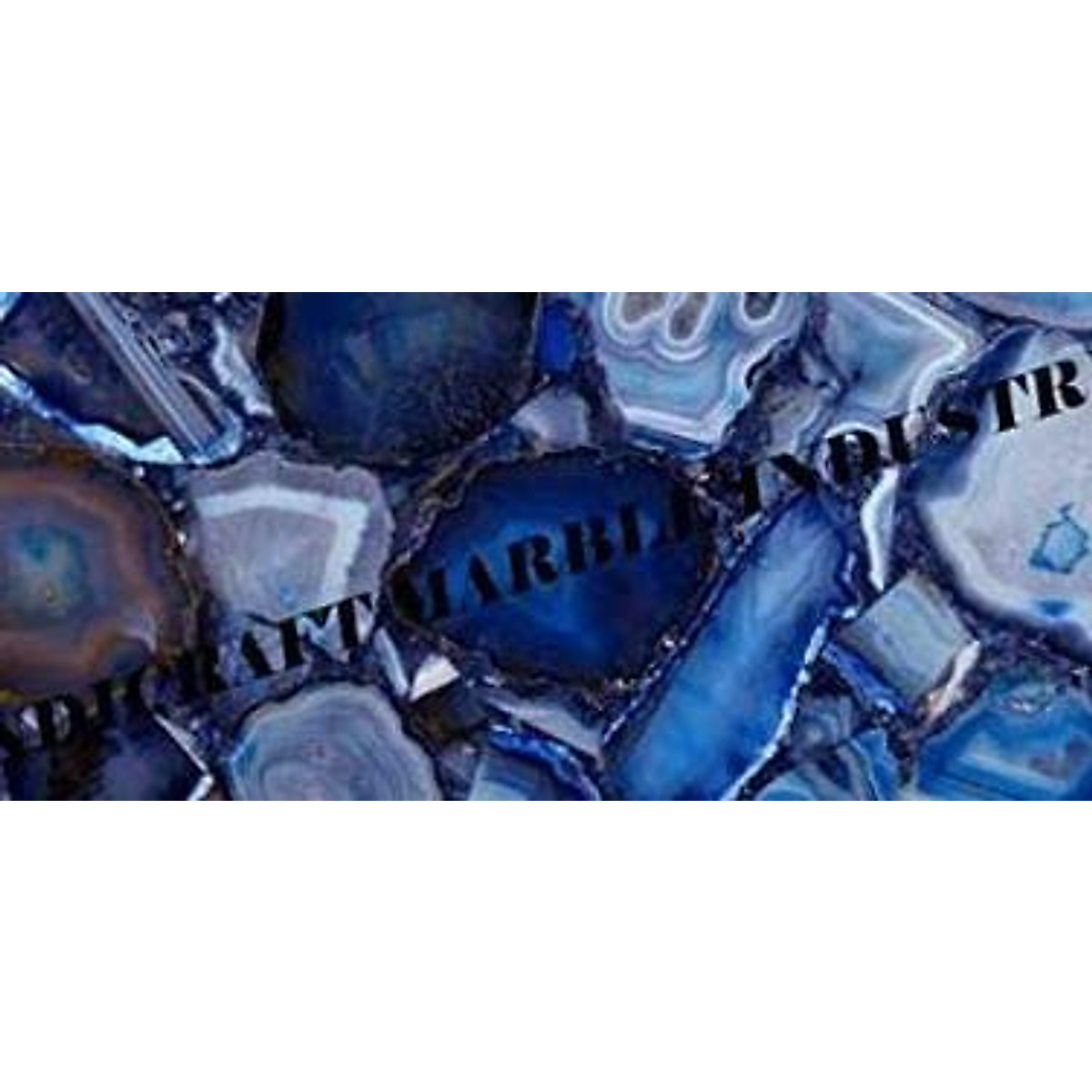 30" Inch Agate Square Table, Natural Agate Table, Square Coffee Table, Blue Agate Table, Square Agate Stone Table