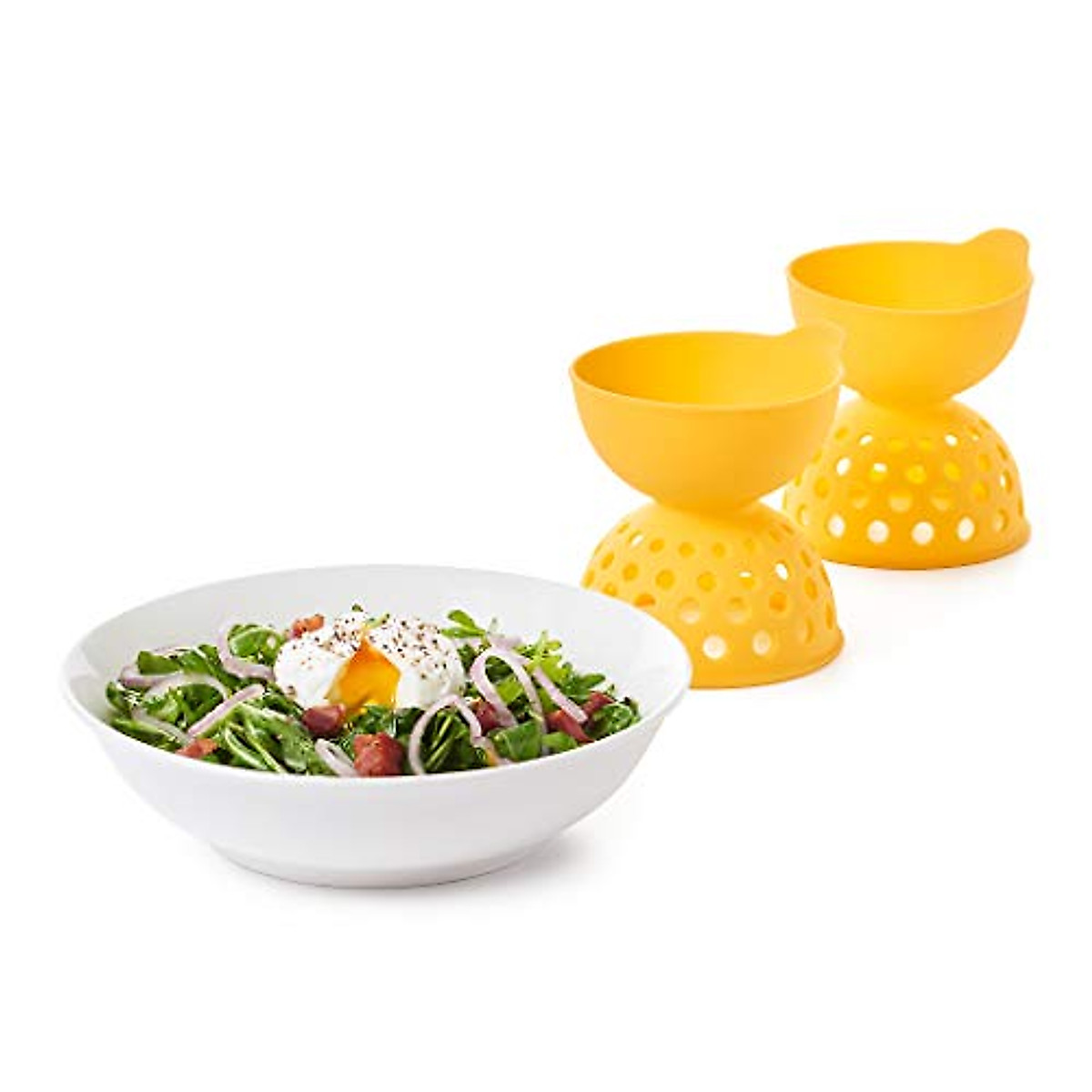 OXO Good Grips Silicone Egg Poachers (Set of 2),Yellow