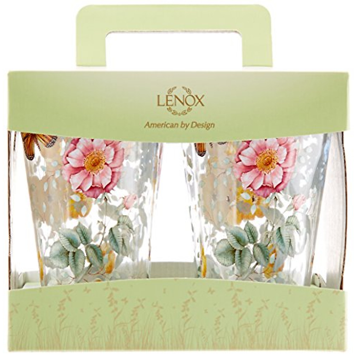 Lenox Butterfly Meadow Melamine 4 Piece Highball, 1.4 LB, Multi