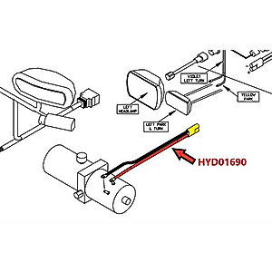 Professional Parts Warehouse Aftermarket Boss Power Ground Cable, Truck Side HYD01684 & Plow Side HYD01690