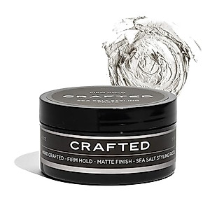 THESALONGUY CRAFTED Sea Salt Paste | Firm Hold/Low Shine | Add Volume, Texture, & Definition | Hand Crafted for all Hair Types | Lightweight [Dry Paste] Styler | 4oz Made in the USA