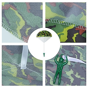 ZWBLZY Army Camo Parachute Toys for Kids - Hand Throwing Kids Outdoor Games Toys ，Army Men Action Figures Tangle Free Throwing Toy Parachute Outside Toys Gifts for Kids Ages 3-16
