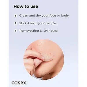COSRX Master Patch Intensive | Oval-Shaped Hydrocolloid Pimple Patch with Tea Tree Oil & Salicylic Acid | Quick & Easy Blemish, Zit, Spot Treatment (10 Patches (X-Large), 10, Count)