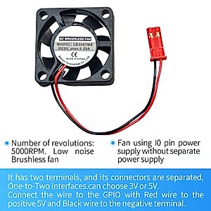 Howay for Orang- Pi 5B/5 Case Aluminum Alloy Metal Case with Fan Heatsinks Active & Passive Cooling Enclouse Cooler Protection Shell Compatible with Or-e Pi 5b/5 Accessories(1 Set)