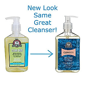 Brave Soldier Clean Skin Face Cleanser for Men and Women Moisturizing Face Wash for Sensitive,Oily, or Dry Skin, Mild Makeup Remover | Pump Bottle 8 fl. oz. / 236.5 ml