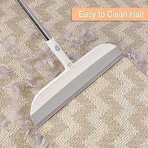 Astfys Carpet Rake Fur Remover Carpet Rake Carpet Silicone Broom Pet Hair Removal Rubber Broom Silicone Carpet Cleaner for Pet Hair Removal Suitable for Removing Hair and Pet Hair from Carpets