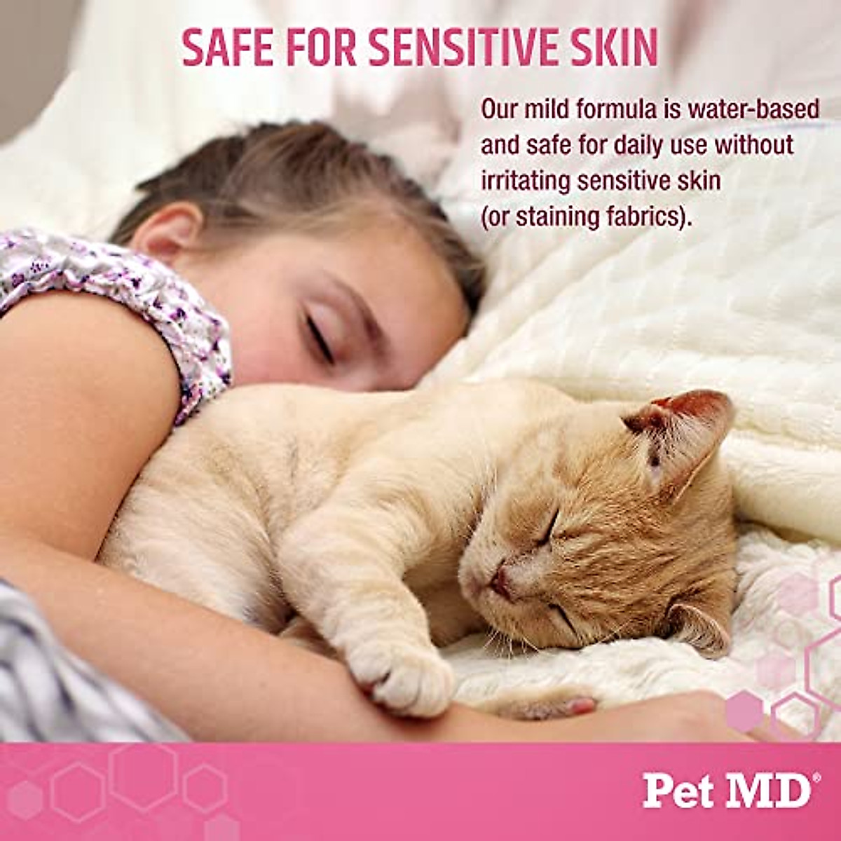 Pet MD Body Spray for Dogs & Cats, Deodorizing Dog Perfume Reduces Static & Eliminates Odor - Long-Lasting Pet Cologne Spray for Dogs - Cherry Blossom
