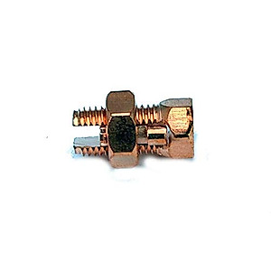 100 pcs Copper High Strength Split Bolt Connectors 4 Ga to 8 Solid UL