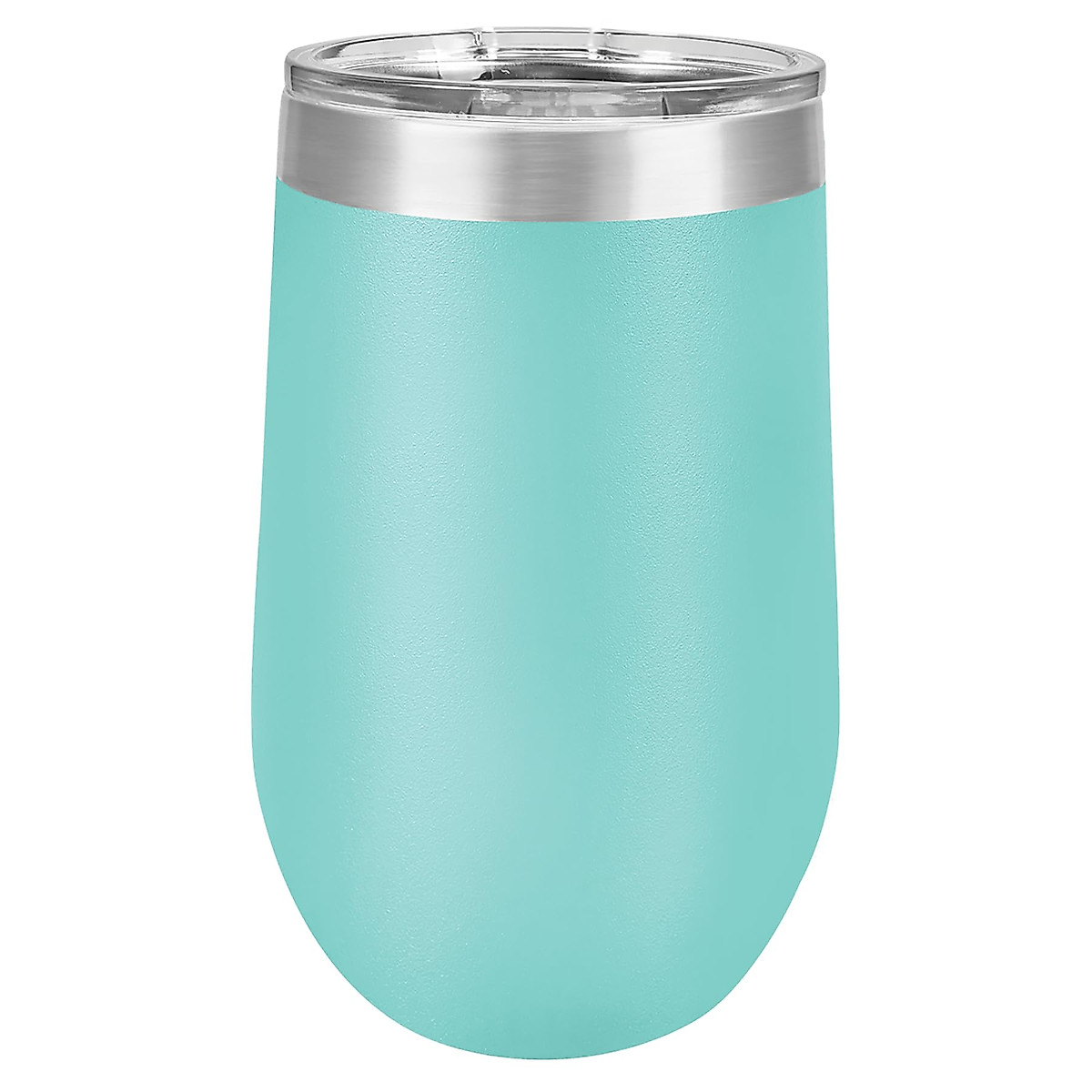 Griffco Supply 16 oz Large Wine Tumbler, Vacuum Insulated, Stainless Steel with Lid - Insulated wine tumblers with lids, Stemless wine glasses (Teal)