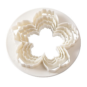 SPHTOEO Bigger Peony Petals Flower Cutter, Set of 4pcs Gum Paste Flowers Cake Decorating Cutter Fondant Mold Sugar Tools