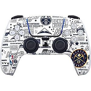Skinit Decal Gaming skin compatible with PS5 Controller - Officially Licensed NBA Denver Nuggets Historic Blast Design