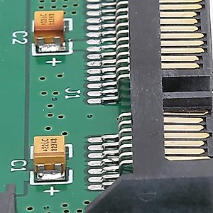 GOWENIC Adapter Card, M.2 NGFF SSD to 2.5In SATA3 Board SSD Converter Computer Hard Drive Accessories, Open Hole Design, Easy to Install and Remove, Green PCB, for PC