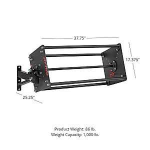 Titan Fitness T-3 and X-3 Series Rack-Mounted Revolving Pull-Up System 1.25â€ Pull-Up Bars