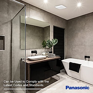 Panasonic FV-1115VQ1 WhisperCeiling DC Ventilation Fan, 110-130-150 CFM,With SmartFlow and Pick-A-Flow Airflow Technology and Flex-Z Fast Installation Bracket,Quiet Energy Star Certified Energy-Saving