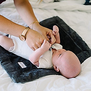 SARANONI Security Blankets for Babies Super Soft Boutique Quality Lush Luxury Baby Blanket (Small, Charcoal)