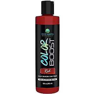 Color Boost Red Conditioner For All Shades of Red Hair - Semi Permanent Hair Dye Color Glaze - Temporary Hair Color Depositing Conditioner
