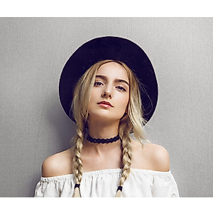 Youxuan Small Hair Elastics for Girls, Soft and Comfy Rubber Bands, 100 PCS Hair Ties, Black