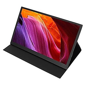 Zunate 2022 New 15.6 Inch External Monitor, Portable Gaming Monitor for Laptop, 1080P IPS Monitor Screen with Mini HDMI/USB C/Micro USB/3.5mm Jack, for PS4/PS5