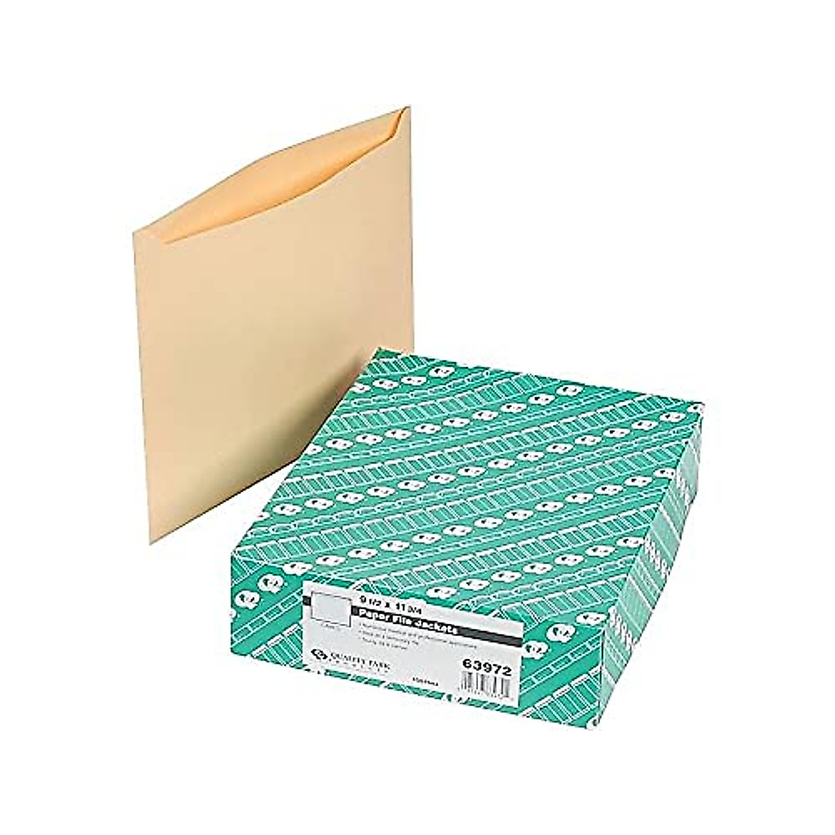 Quality Park Filing Jacket, 28 lbs, 11-3/4 x 9-1/2 Inches, 100 per Box, Cameo Buff (QUA63972)