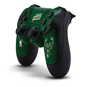 Skinit Decal Gaming Skin Compatible with PS4 Pro/Slim Controller - Officially Licensed NBA Milwaukee Bucks 2021 Champions Design