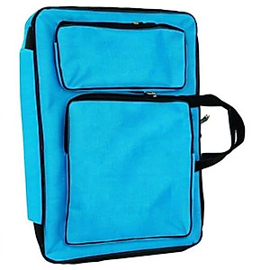 Water-Resistant Art Portfolio Carry Case Bag Backpack 18.6" x 13.9" Student Artist Portfolio for Art Supplies Storage and Traveling Drawing Board Folding Easel Palette Sketch Paper Brushes Pencils