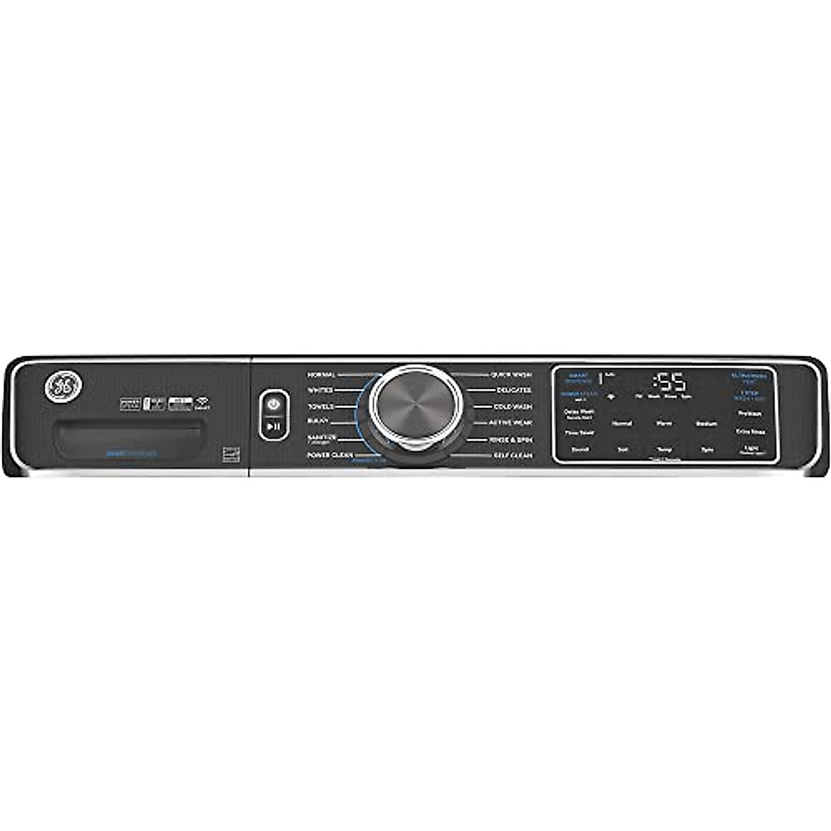 GE® 5.0 cu. ft. Capacity Smart Front Load ENERGY STAR® Steam Washer with SmartDispense™ UltraFresh Vent System with OdorBlock™ and Sanitize + Allergen