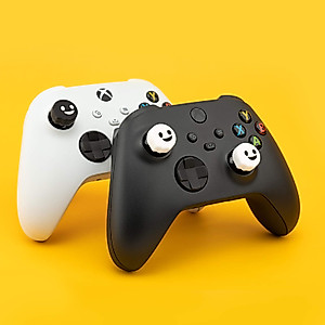 GeekShare Cute Ghost Xbox One Controller Thumb Grips, Halloween Soft Silicone Thumbsticks Cover Set Compatible with Xbox One Controller, 2 Pair / 4 Pcs