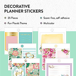 Me & My Big Ideas The Happy Planner Sticker Pad, Tiny, Floral 35 Count