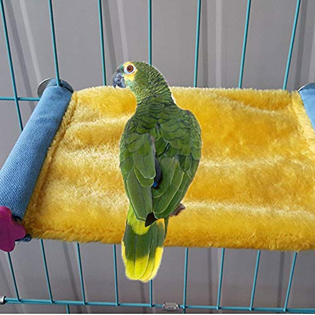 Winter Warm Bird Nest House Bed Hammock Toy for Pet Parrot Parakeet Cockatiel Conure Cockatoo African Grey Eclectus Amazon Lovebird Budgie Finch Canary Hamster Rat Chinchilla Squirrel Cage Perch