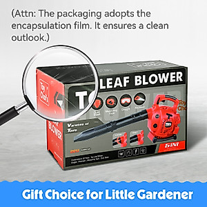 Toy Choi's Toy Leaf Blower - Kids Leaf Blower That Really Works with Toy Tool Set, Pretend Play Series Construction Outdoor Preschool Gardening Kids Tool Set, Toy Leaf Blower for Boys Girls Age 4-7