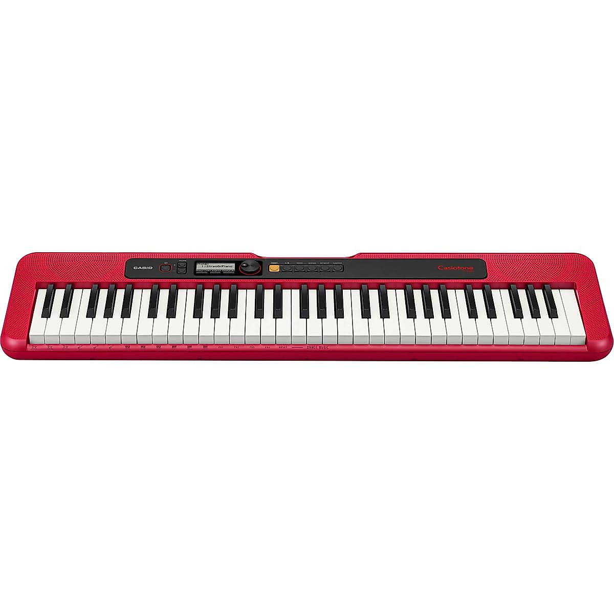 Casio CT-S200 61-Key Digital Piano Style Portable Keyboard with 400 Tones, Red Bundle with Stand, Studio Monitor Headphones, Sustain Pedal