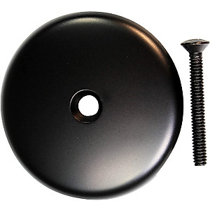 Westbrass D328-200-12 3-1/8" One-Hole Bathtub Overflow Faceplate and Screw, Oil Rubbed Bronze (200-Pack)