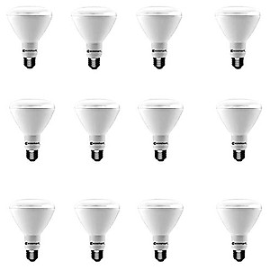 (12-Pack) 65-Watt Equivalent Soft White BR30 Dimmable Energy Star LED Light Bulb