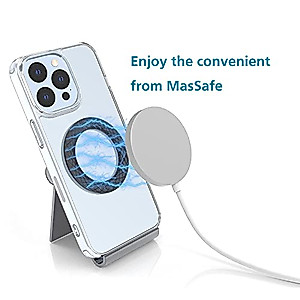 Universal Magnetic Ring, Magnetic Wireless Charging Conversion Kit,Magnetic Wireless Charger Universal Metal Rings Compatible with iPhone 13/13 Pro/13 mini/13 Pro Max/12, Galaxy S21 etc(Black - 2pcs)