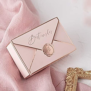 POTTIIS 20Pcs Candy Box Cookie Gift Boxes，Romantic Wedding Favors Cute Chocolate Box for Wedding Bridal Birthday Party Supplies - Pink…