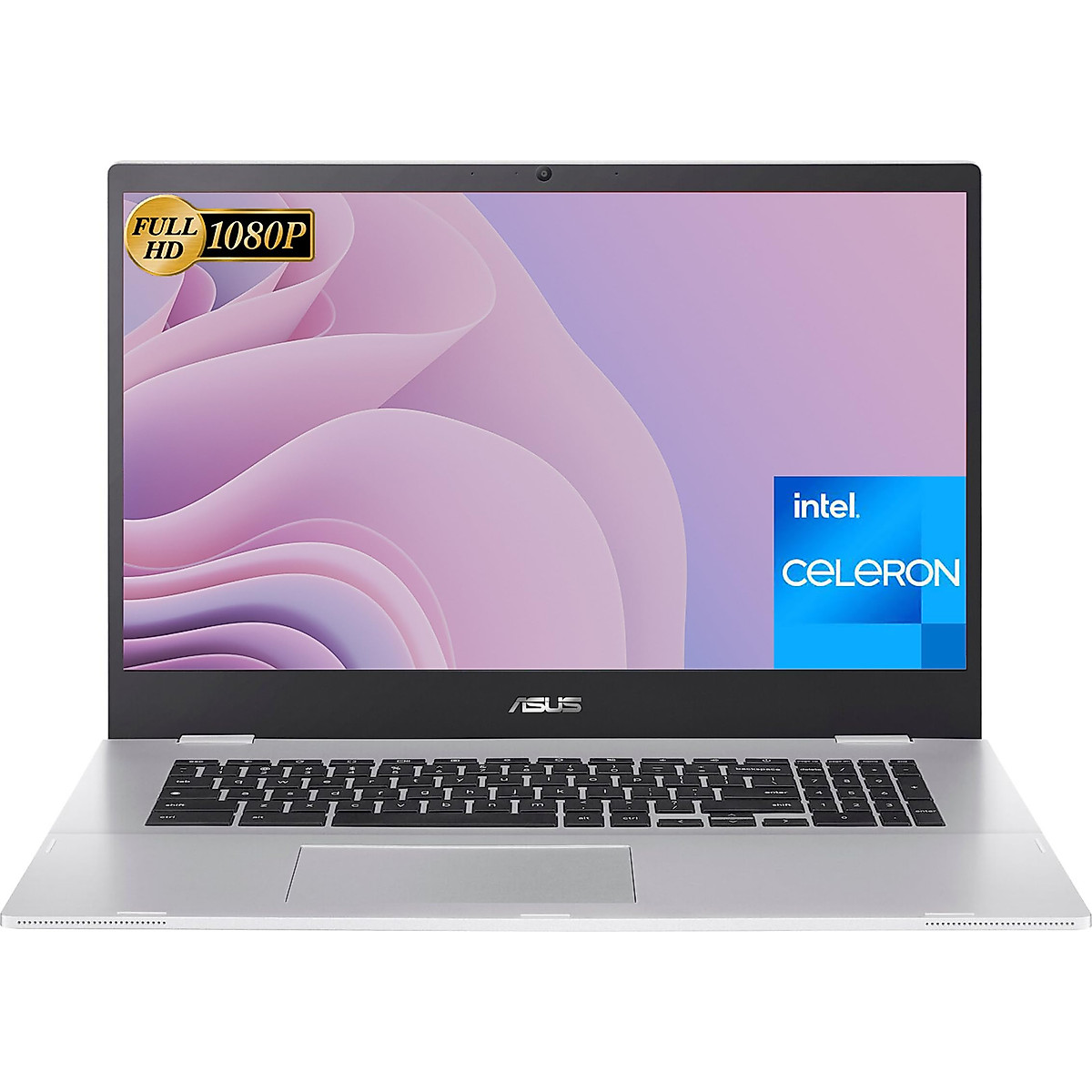 ASUS Chromebook 17 Laptop for Business and Student, 17.3" FHD Display, Intel Celeron-N4500, 4GB RAM, 64GB EMMC+256GB SD Card, Long Battery Life up to 10 Hours, HD Webcam, WiFi 6, Chrome OS