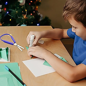 defutay Loop Scissors Colorful Looped Scissor Mini Training Loop Scissors for Children, Special Needs and Elderly, Easy-Open Squeeze Handles, Adaptive Design (Blue)