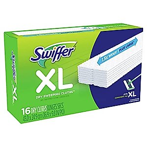 Swiffer Sweeper X-Large Dry Sweeping Cloth Refills Unscented 16 Count
