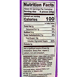 Tootsie Roll Eggs Candy Coated Egg Shaped Individually Wrapped Easter Candy, 23 oz Resealable Bag (Single)