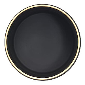 Avanti Linens - Wastebasket, Trash Can, Decorative Home Accessories (Memphis Black Collection)