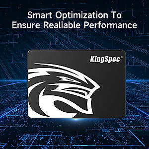 KingSpec 128GB SATA III SSD 6Gb/s, 2.5" SATA SSD with 3D NAND Flash, Internal Solid State Hard Drives, for Laptop and PC Desktop (R/W Speed up to 550/520 MB/s)