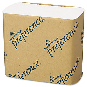 Georgia Pacific 10101 Singlefold Interfolded Bathroom Tissue, White, 400 Sheet/Box, 60/Carton