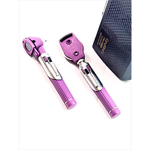 PURPLE OTOSCOPE SET -LED Otoscope/School Kit-CYNAMED