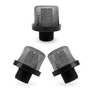 3Pcs Airless Paint Sprayer Inlet Strainer Fit for Magnum X5 LTS15 X7 LTS17 Airless Paint Spray Gun 3/4 Inch Thread Inlet Strainer Replacement 288716